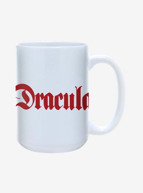 Universal Monsters Dracula Logo Mug 15oz - WHITE | Hot Topic