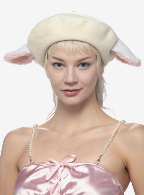 Lamb 3D Ear Beret | Hot Topic