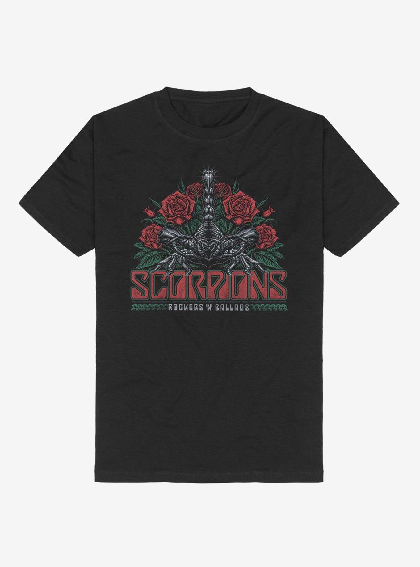 Scorpions Roses Boyfriend Fit Girls T-Shirt | Hot Topic