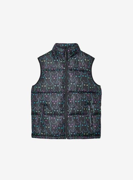 WeSC Cat Ombre Puffer Vest | Hot Topic