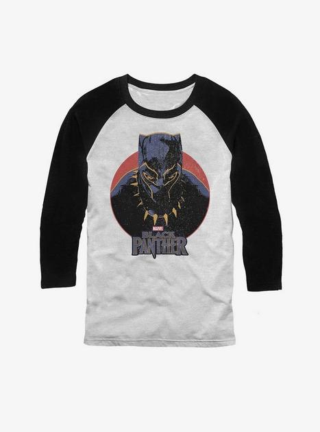 Marvel Black Panther Retro Panther Raglan T-Shirt - WHITE | Hot Topic