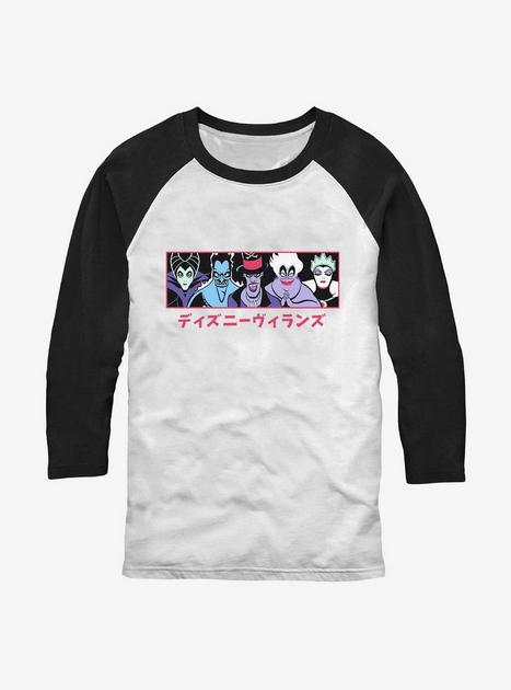 Disney Villains Evil Line Up Raglan T-Shirt - WHITE | Hot Topic