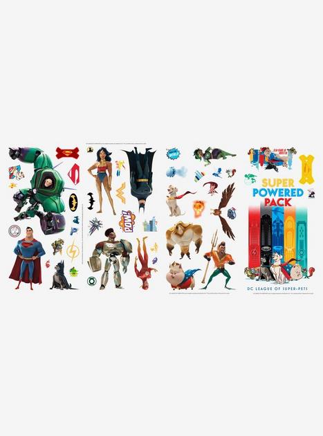 DC Comics DC League Of Super-Pets Peel & Stick Wall Decals | Hot Topic