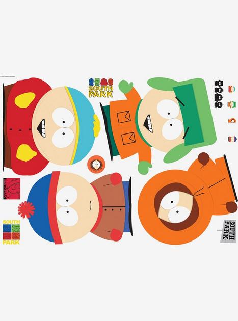 South Park Xl Giant Peel & Stick Wall Decals | Hot Topic