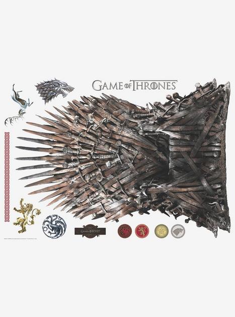 Game Of Thrones The Iron Throne Xl Giant Peel & Stick Wall Decals ...