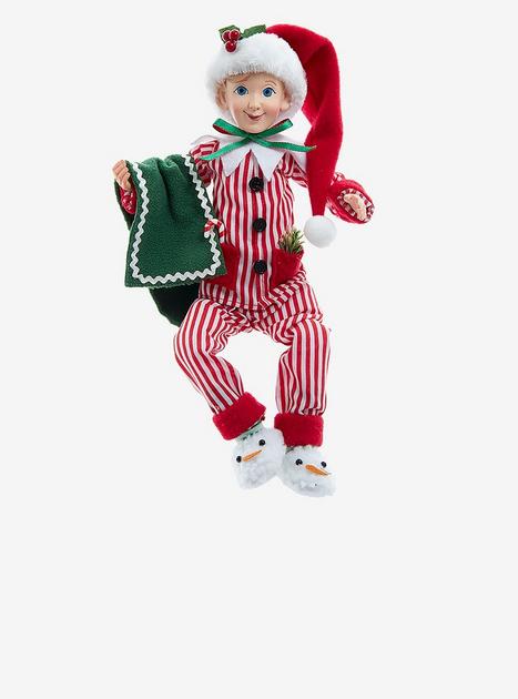 Kurt Adler Kringle Klaus Elf with Pajamas Ornament | Hot Topic