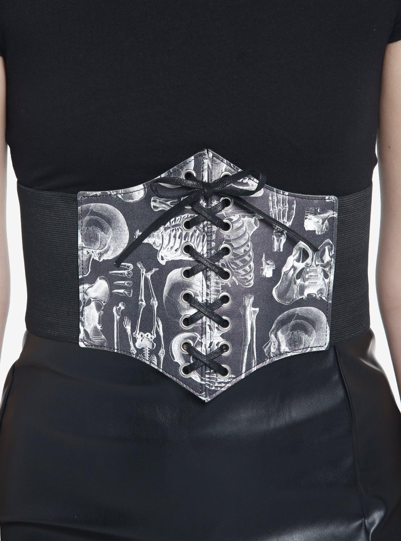 Skeleton Anatomy Elasticated Corset | Hot Topic
