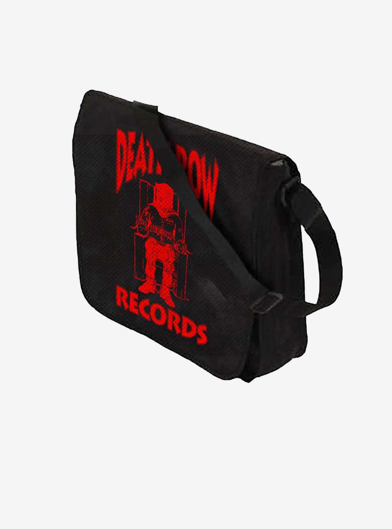 Rocksax Death Row Records Logo Flap Top Record Crossbody Messenger Bag ...