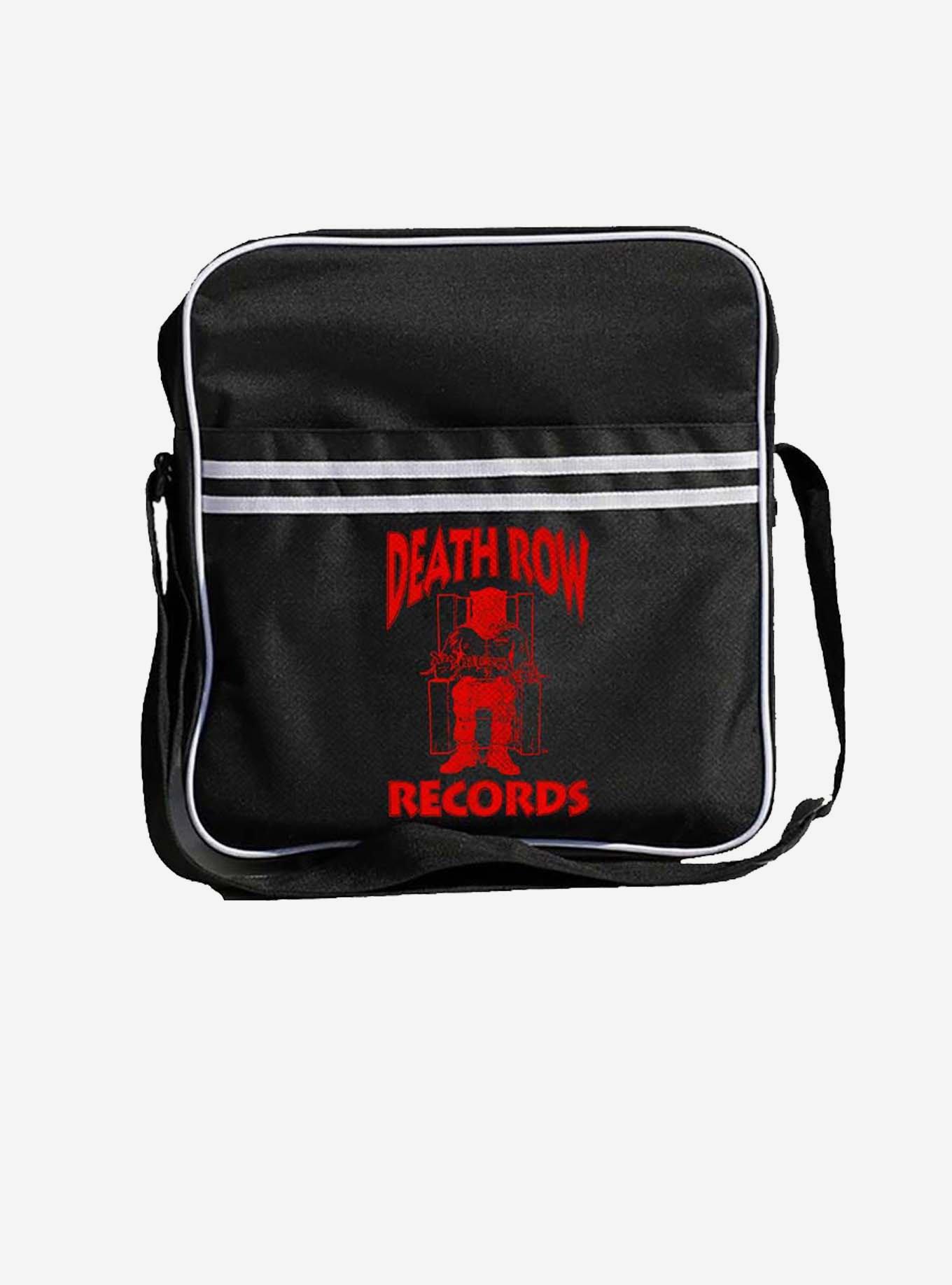 Rocksax Death Row Records Logo Zip Top Record Crossbody Messenger Bag ...