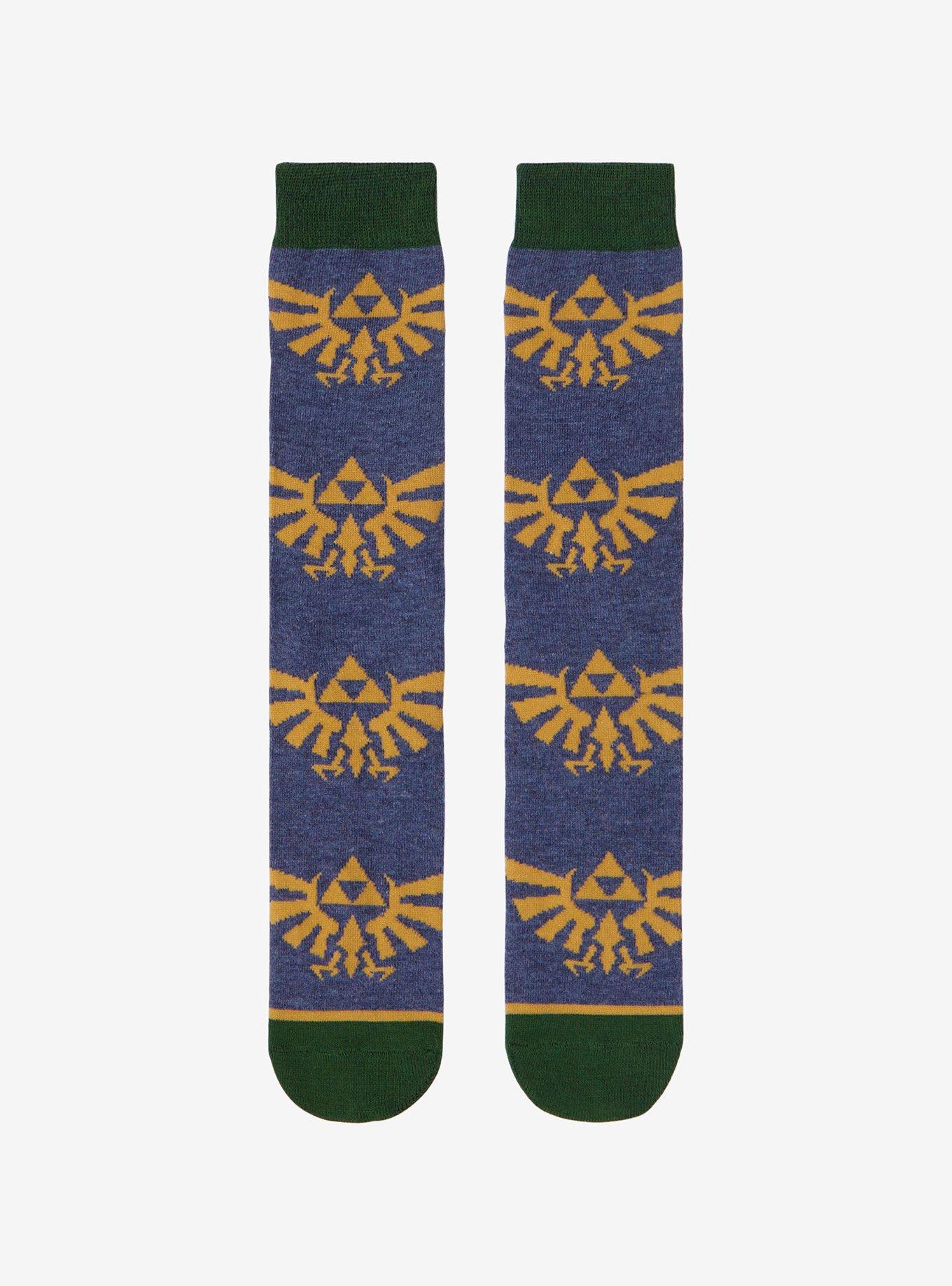 The Legend Of Zelda Triforce Crew Socks Hot Topic