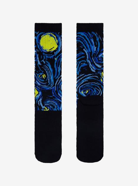 Starry Night Crew Socks | Hot Topic