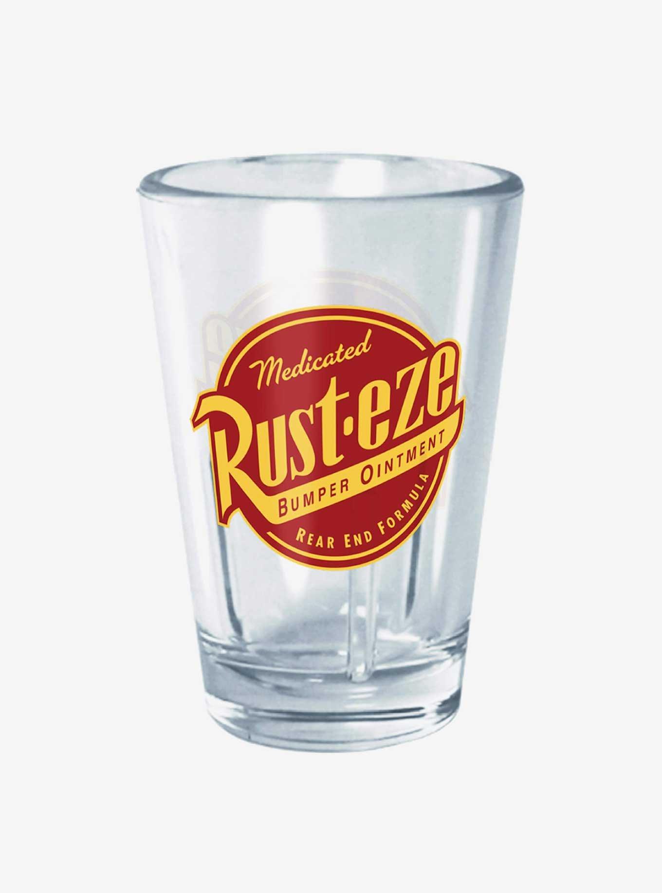 Disney Pixar Cars Rust-eze Label Mini Glass - CLEAR | Hot Topic