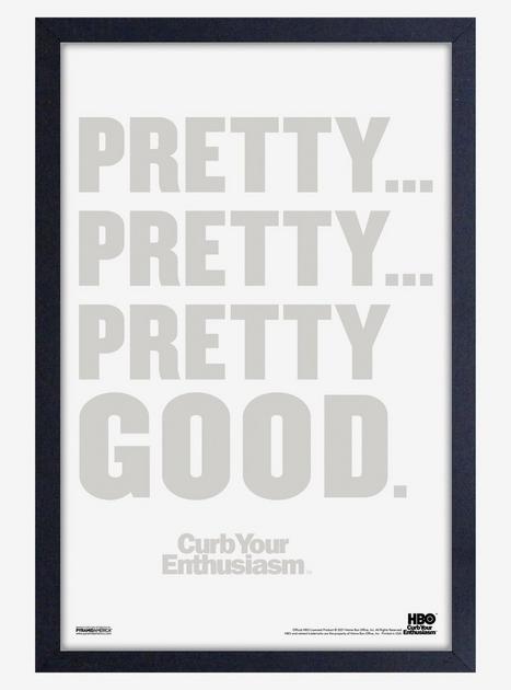 Curb Your Enthusiasm Pretty Framed Wood Poster | BoxLunch