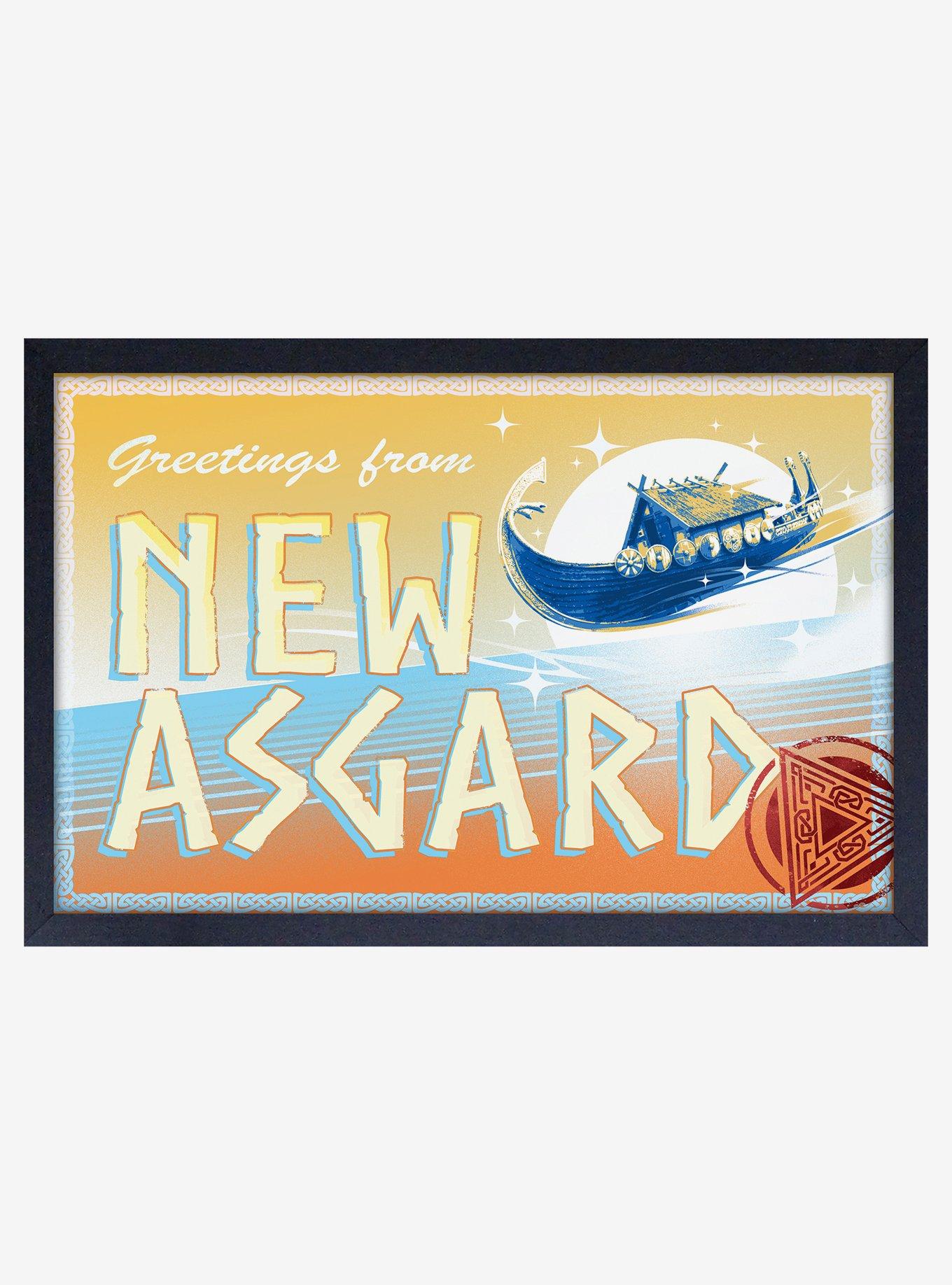 Marvel Thor Love And Thunder New Asgard Framed Wood Poster | BoxLunch