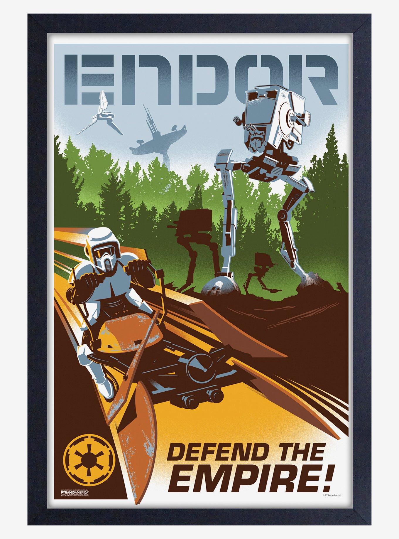 Star Wars Endor Framed Wood Poster | BoxLunch