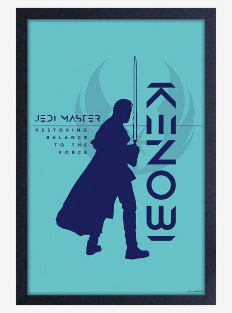 Star Wars Obi-Wan Jedi Master Framed Wood Poster | BoxLunch