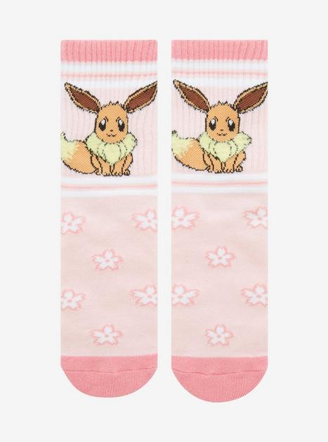 Pokemon Eevee Flower Varsity Crew Socks | Hot Topic