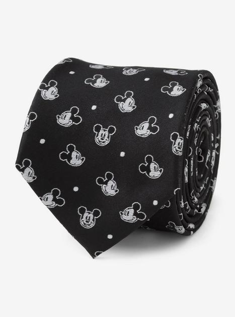 Disney Mickey Mouse Dot Black Men's Tie | Hot Topic