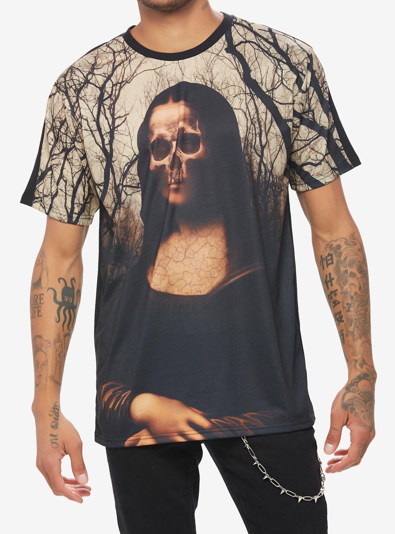 Social Collision Mona Lisa Dark Forest Jumbo Print T Shirt Hot Topic