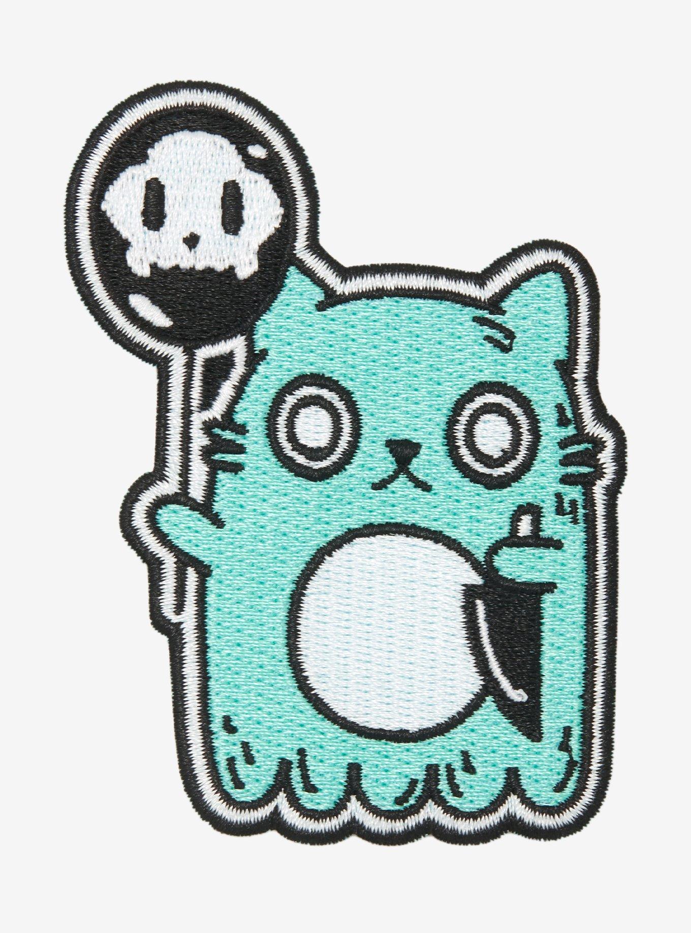 Ghost Cat Knife Patch | Hot Topic