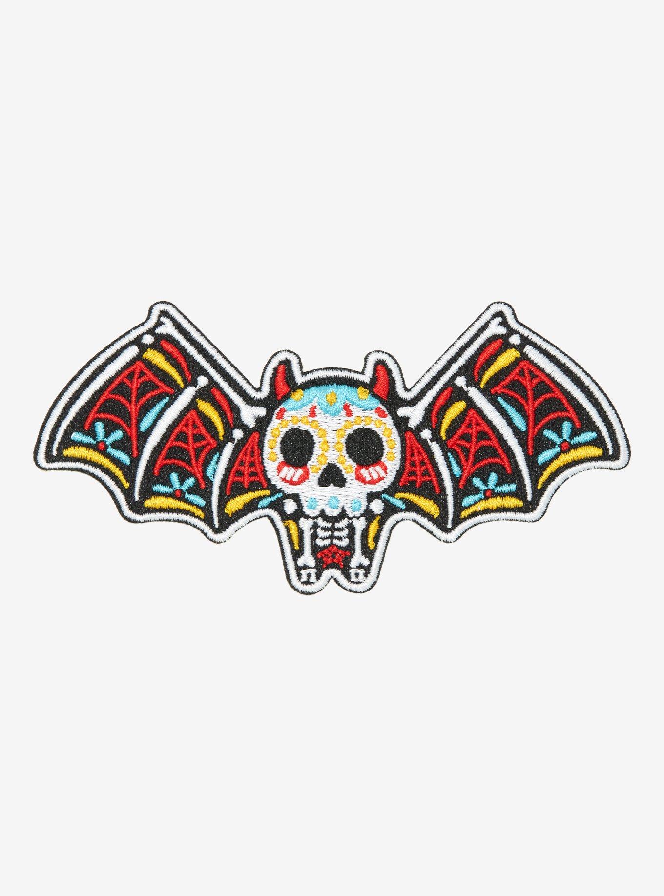 Sugar Skull Bat Patch | Hot Topic