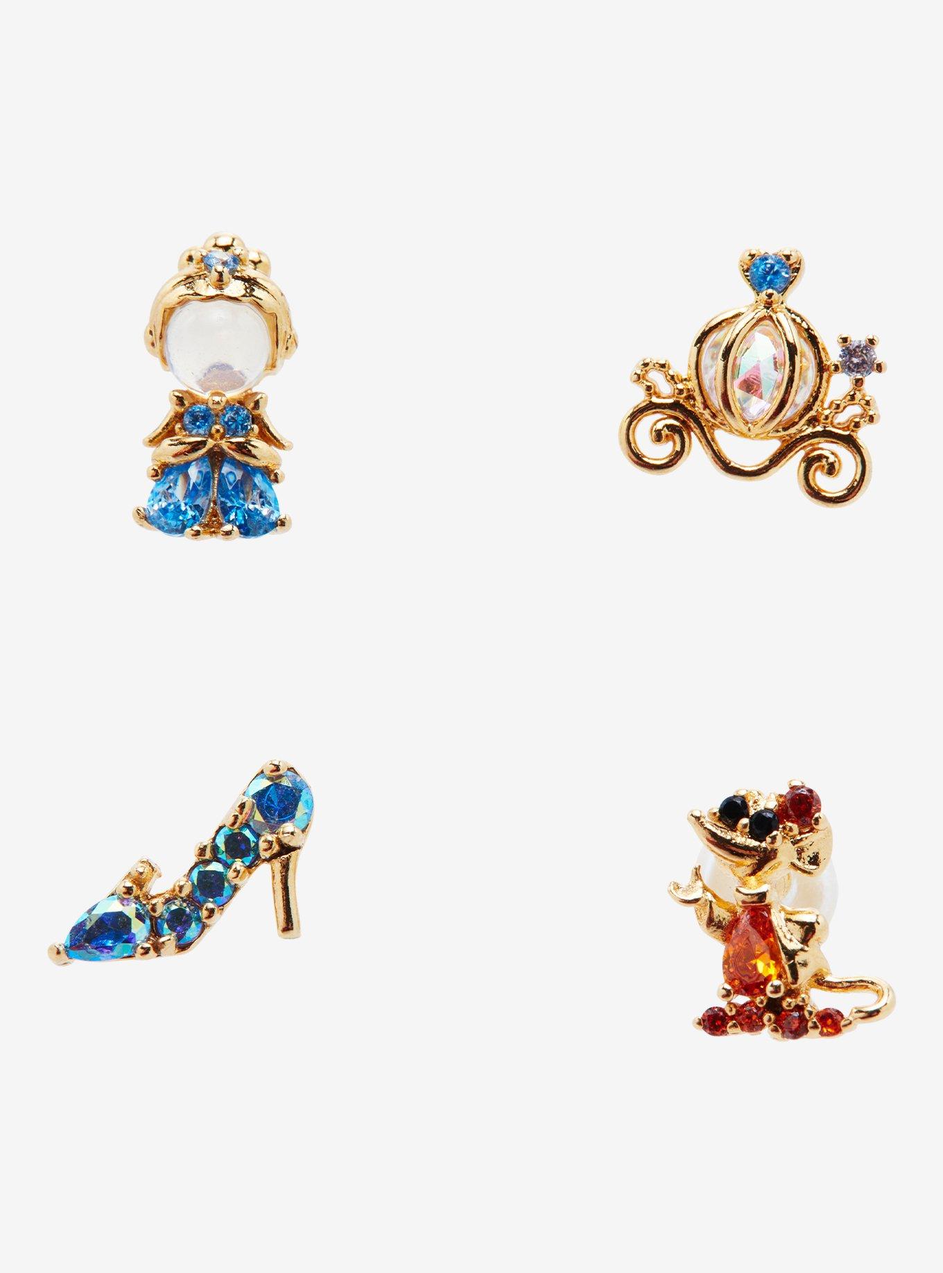 Disney X Girls Crew Cinderella Icons Mix And Match Earring Set Boxlunch