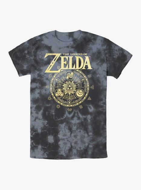 Nintendo The Legend Of Zelda Element Circle Tie-Dye T-Shirt - MULTI ...