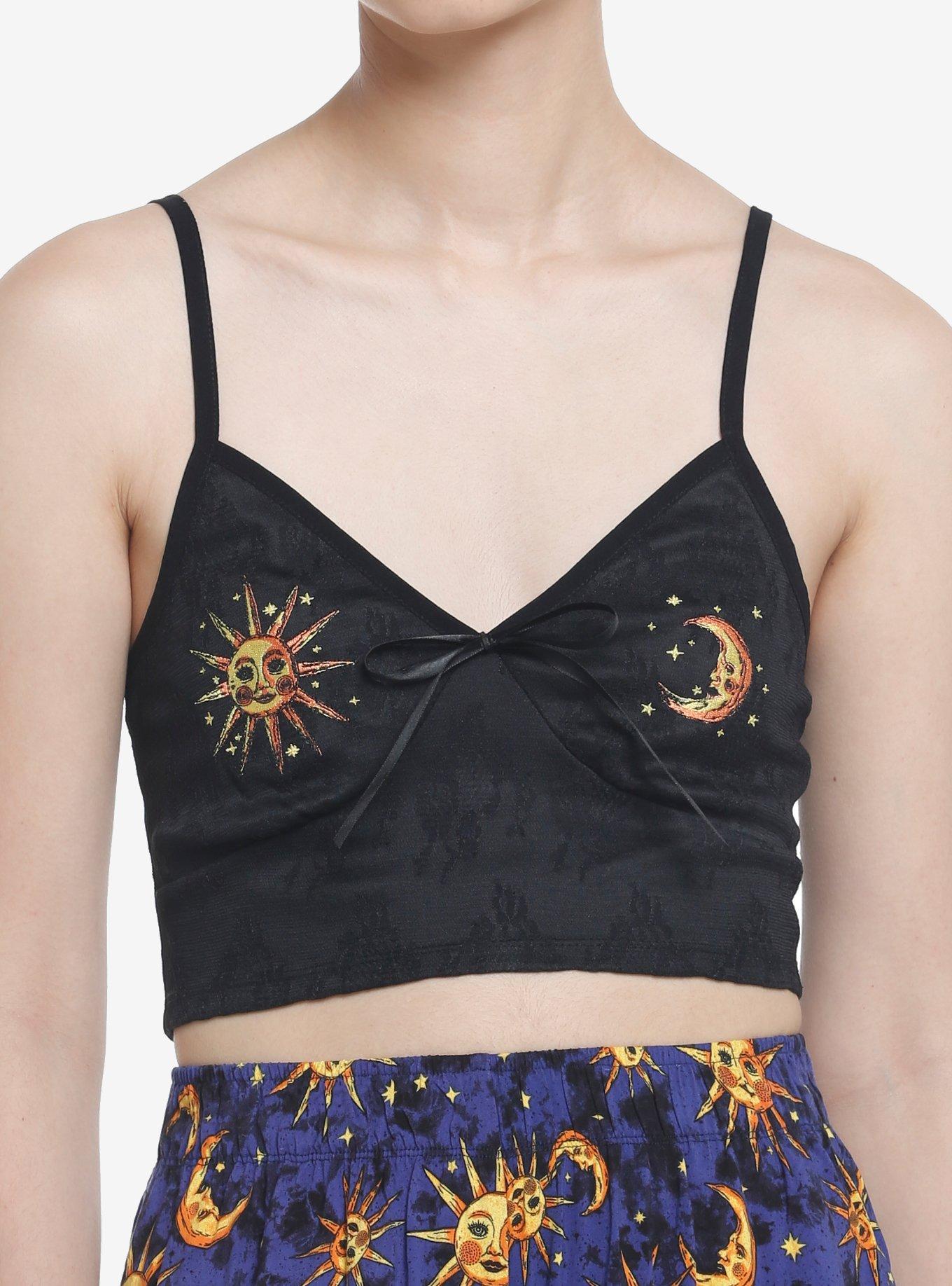 Cosmic Aura Celestial Embroidered Lace Girls Tank Top Hot Topic