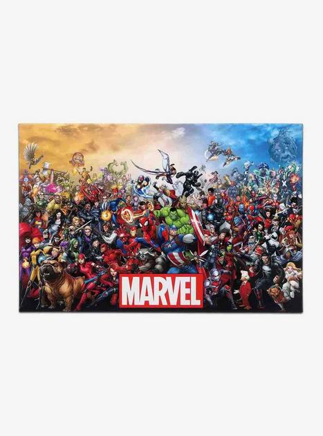Marvel Character Collage Canvas Wall Decor | Hot Topic