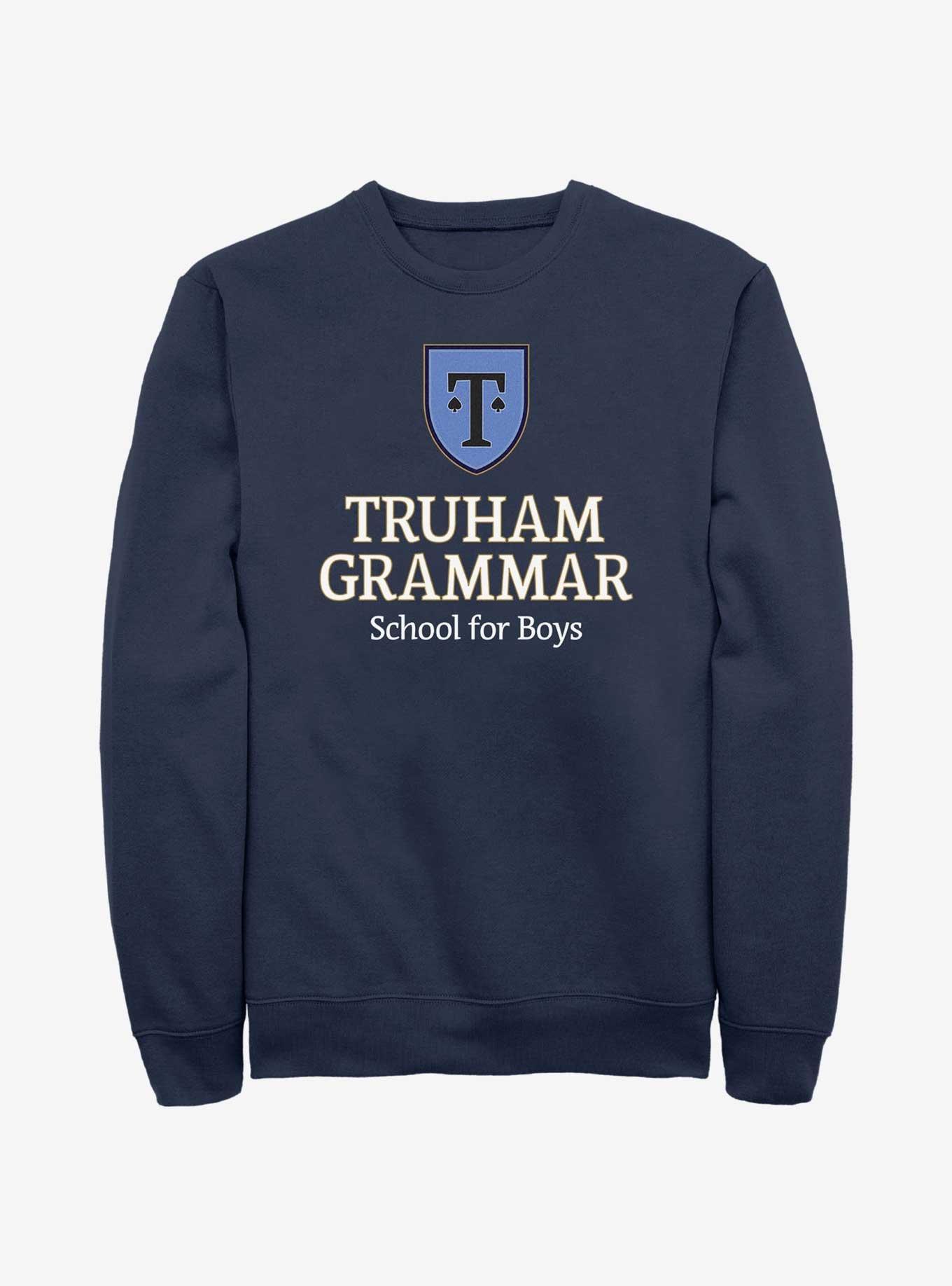 Heartstopper Truham Grammar School Logo Sweatshirt - BLUE | Hot Topic