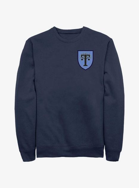 Heartstopper Truham School Budding Tree Badge Sweatshirt - BLUE | Hot Topic