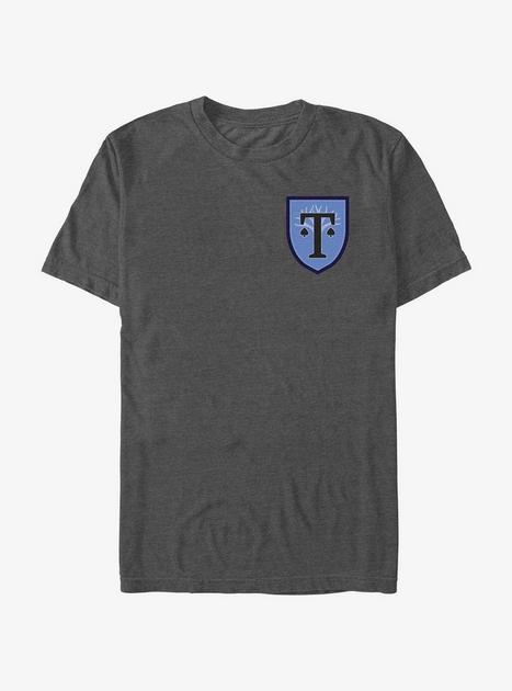 Heartstopper Truham School Pocket Crest T-Shirt - GREY | Hot Topic