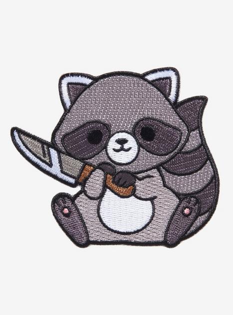 Raccoon With Knife Patch | Hot Topic