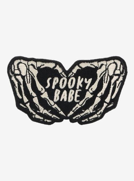 Spooky Babe Skeleton Hands Patch | Hot Topic