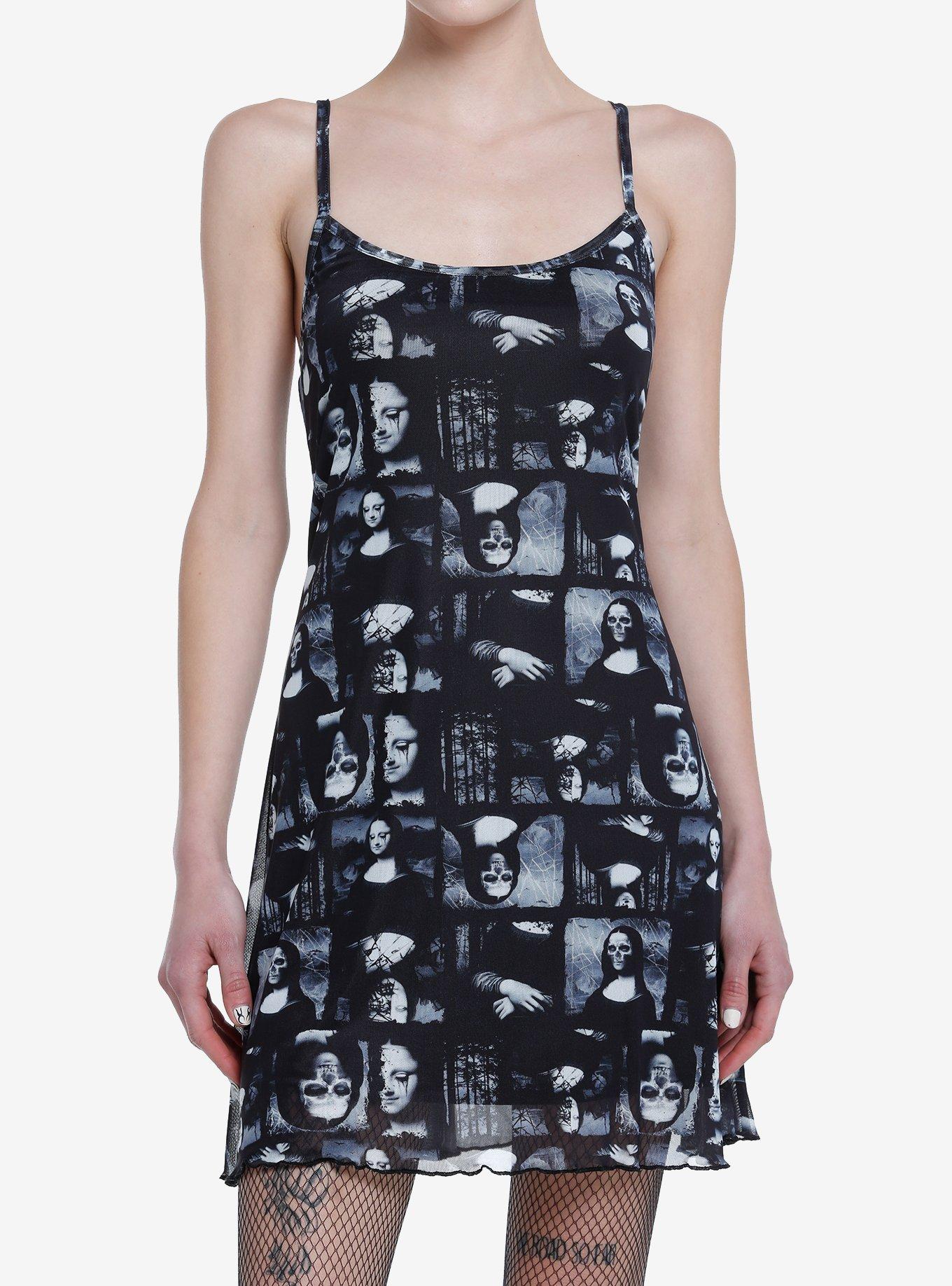 Social Collision Zombie Mona Lisa Mesh Mini Dress Hot Topic