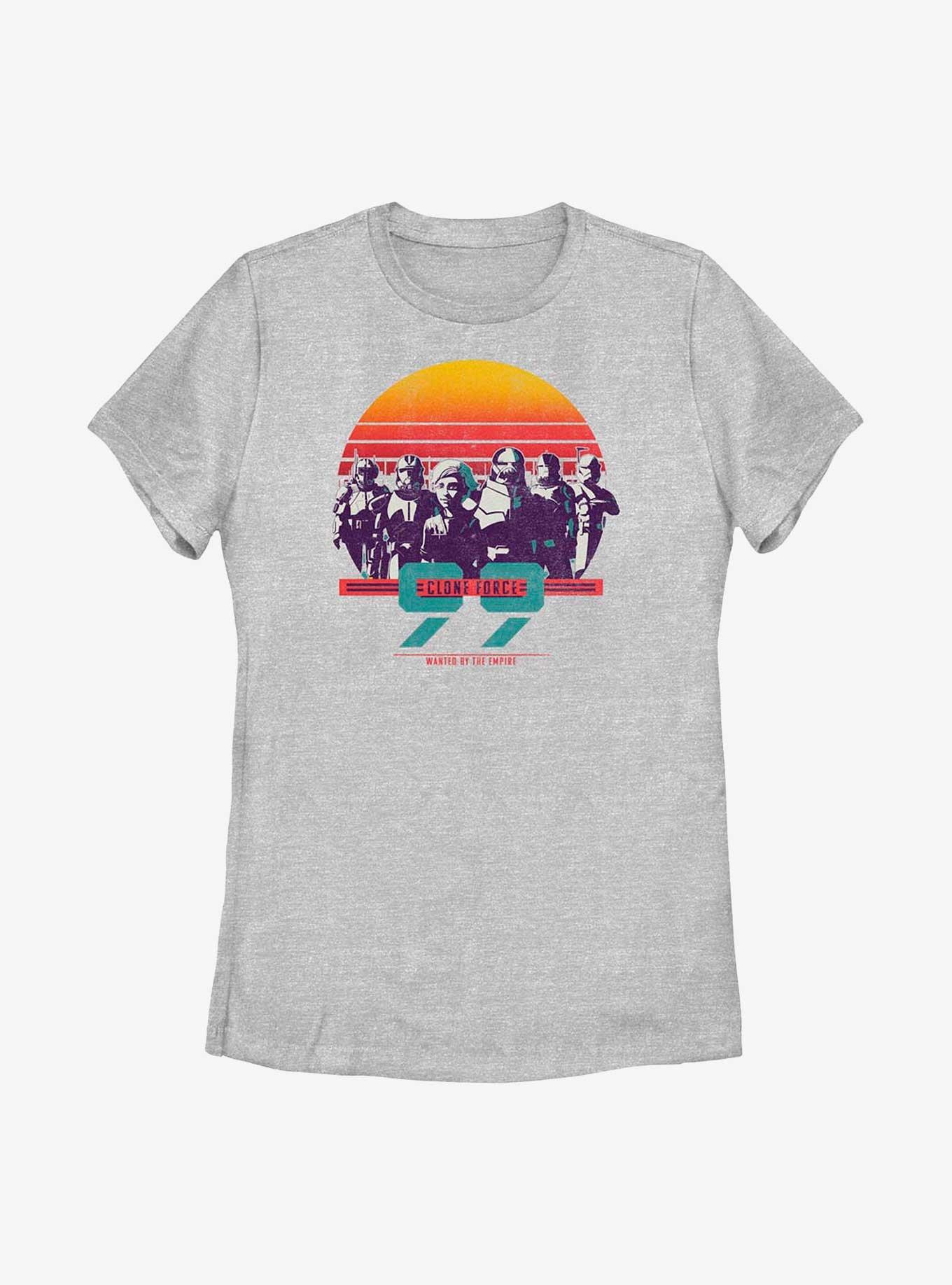 Star Wars: The Bad Batch Sunset Clones Womens T-Shirt - GREY | BoxLunch