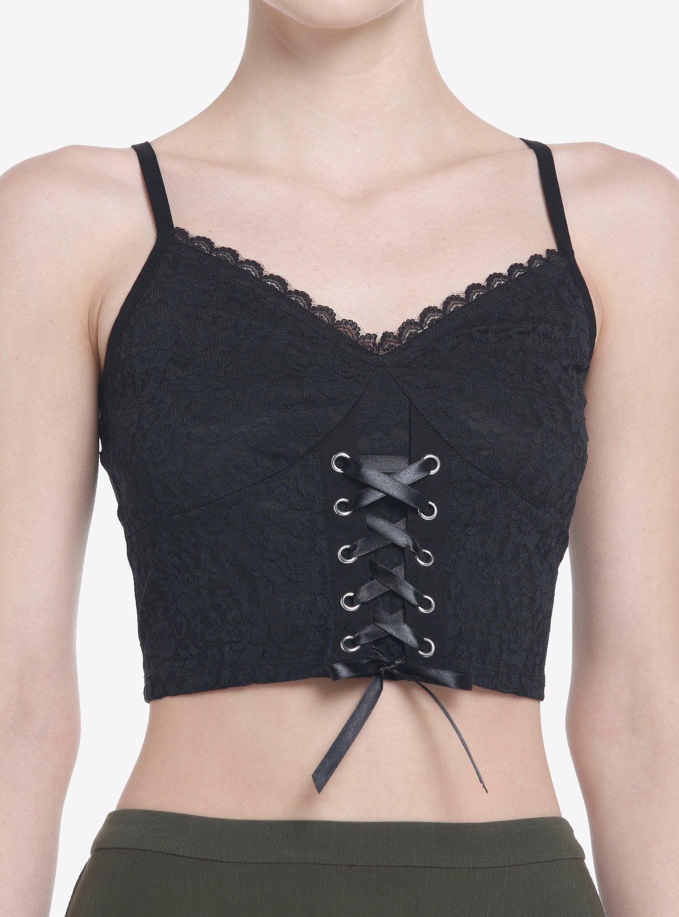 Cosmic Aura Black Lace Girls Cami Hot Topic