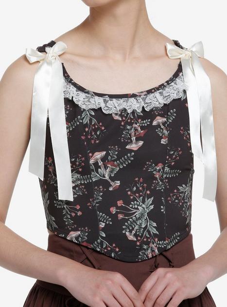 Thorn & Fable Mushroom Girls Corset Top | Hot Topic