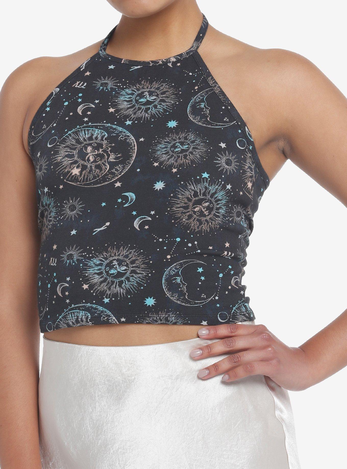 Cosmic Aura Celestial Girls Crop Tank Top | Hot Topic