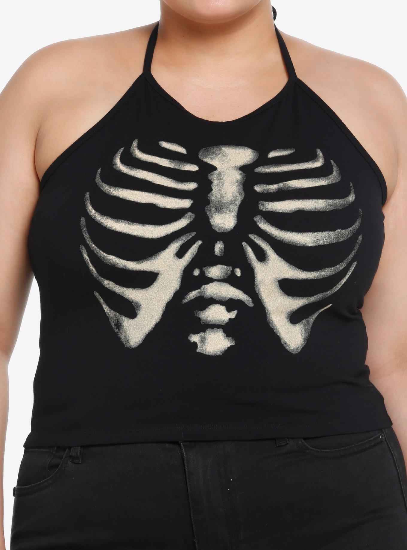 Rib Cage Girls Halter Tank Top Plus Size | Hot Topic