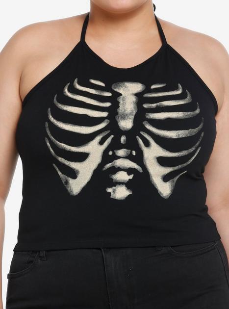 Rib Cage Girls Halter Tank Top Plus Size | Hot Topic