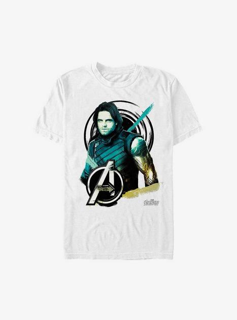 Marvel Steel Arm Bucky T-Shirt - WHITE | Hot Topic