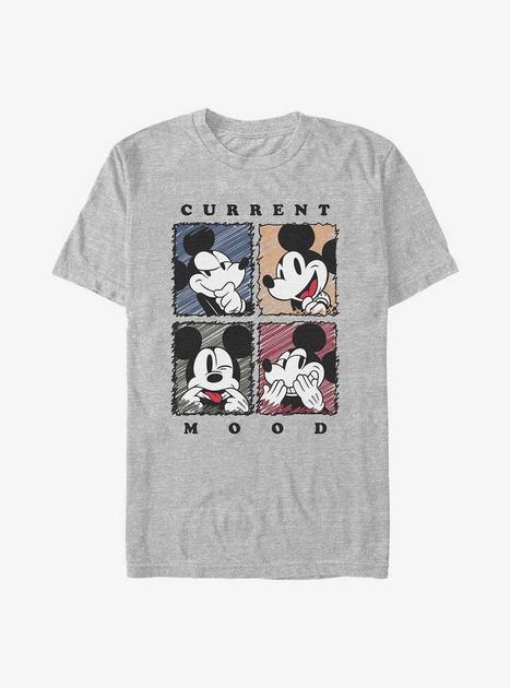 Disney Mickey Mouse Current Mood T-Shirt - GREY | Hot Topic
