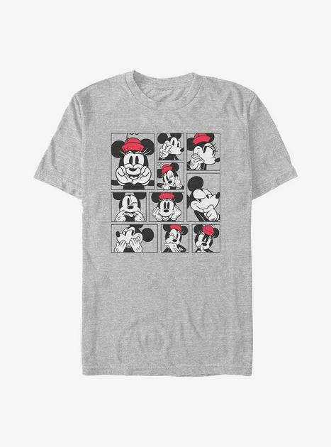 Disney Mickey Mouse Minnie & Mickey Expressions T-Shirt - GREY | Hot Topic