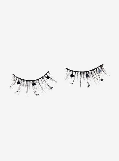 Black Heart Faux Eyelashes | Hot Topic