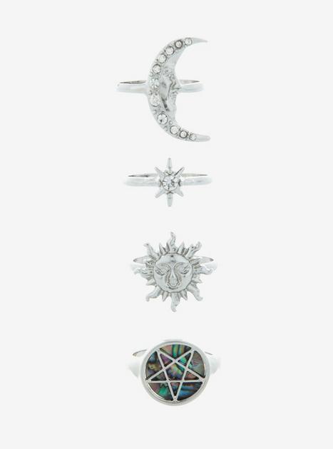 Star Sun And Moon Ring Set Hot Topic