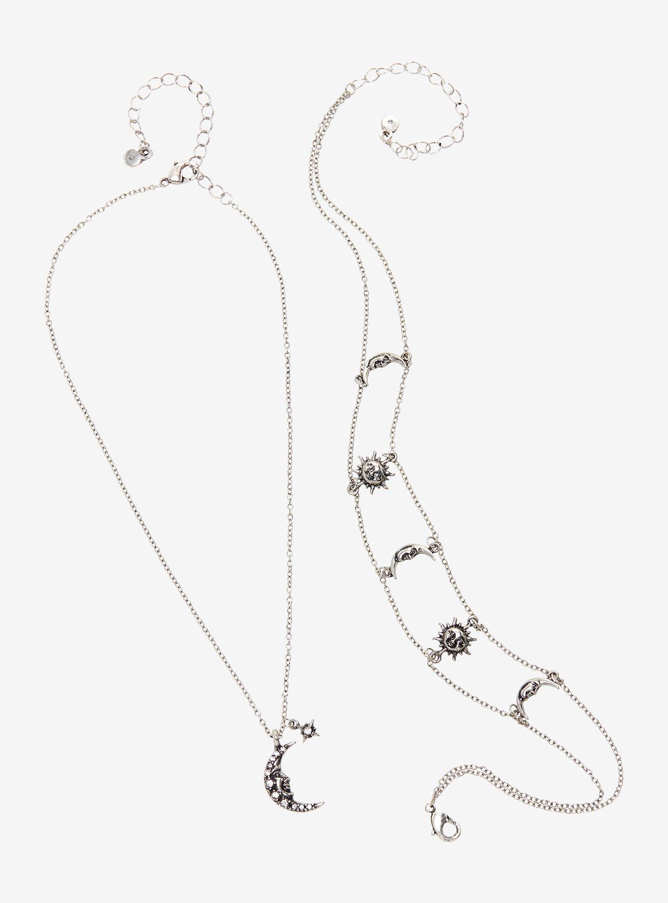 Sun & Moon Chain Necklace Set | Hot Topic