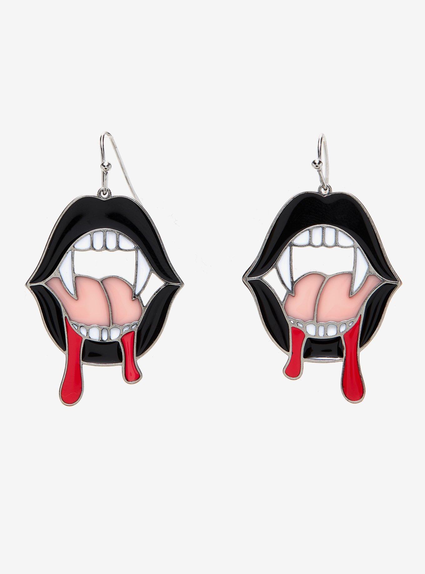 Vampire Bloody Fang Earrings | Hot Topic