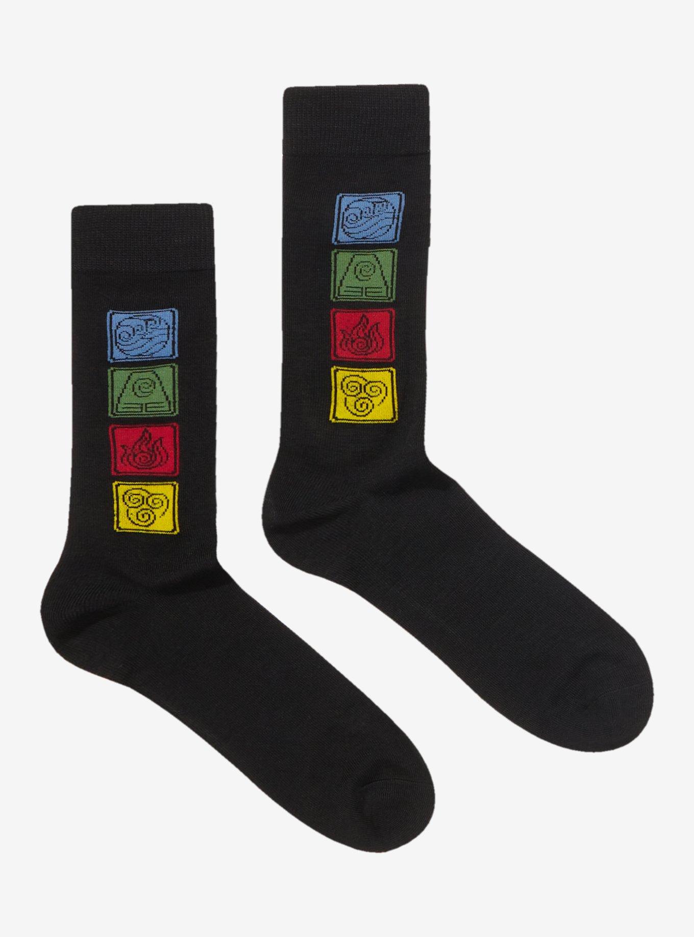 Avatar The Last Airbender Elements Crew Socks Hot Topic