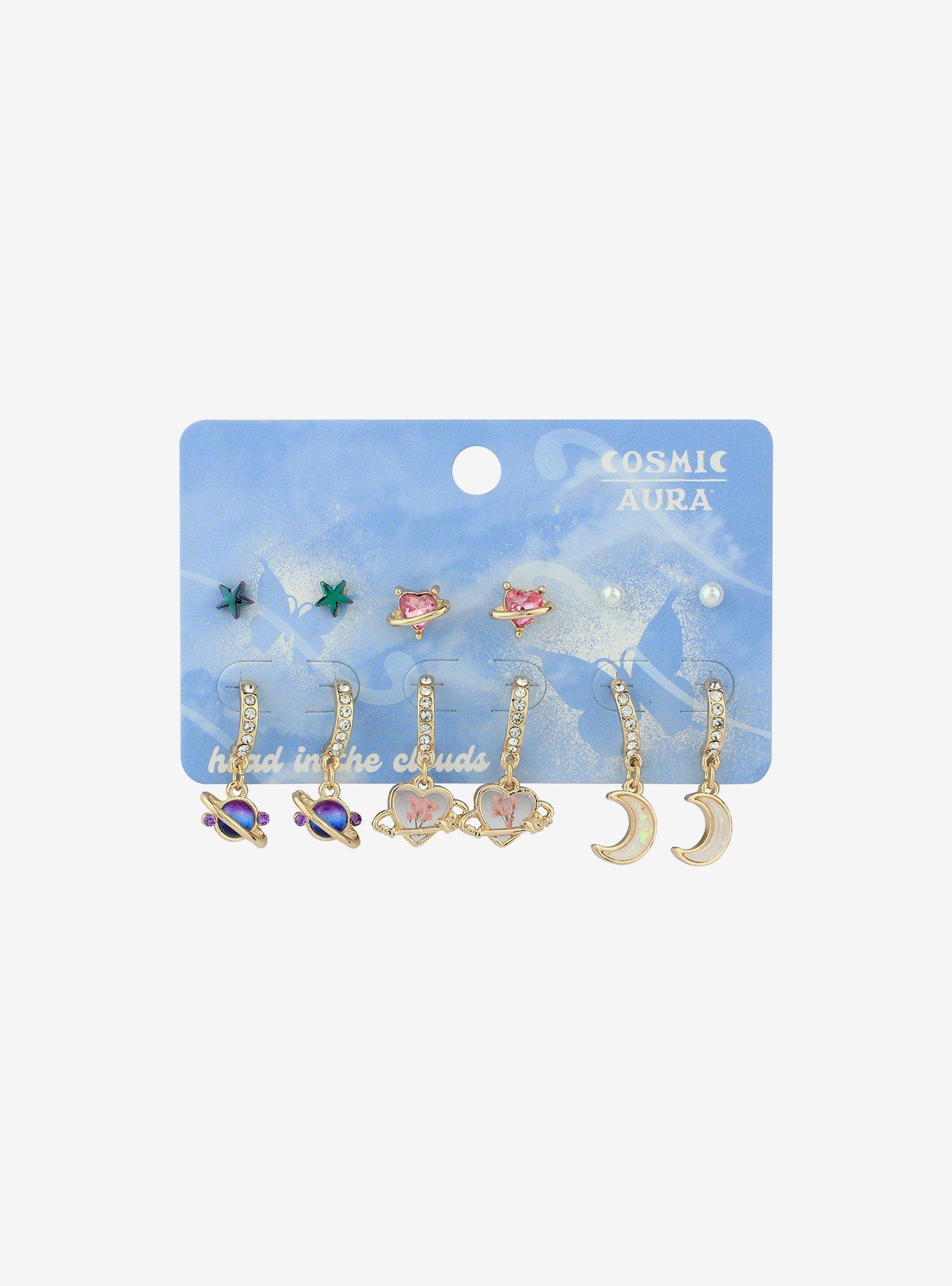 Cosmic Aura Planet Celestial Earring Set Hot Topic